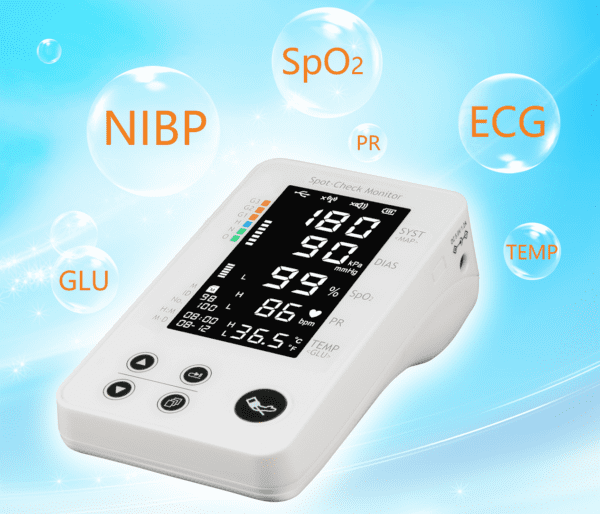 Spot-check Monitor ECG SPO2 PR TEMP NIBP GLU | AMIS MEDICAL